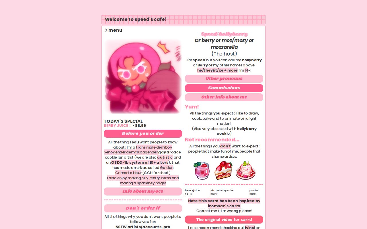 Speed/hollyberriesnewcarrd